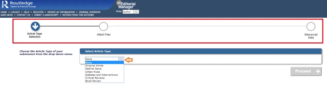 投稿系统逐步使用指南：如何使用Editorial Manager - Taylor & Francis China